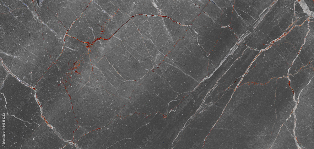 Rustic Grey Marble Design With Cement Effect In Brown Colored Veins Design Natural Marble Figure ...