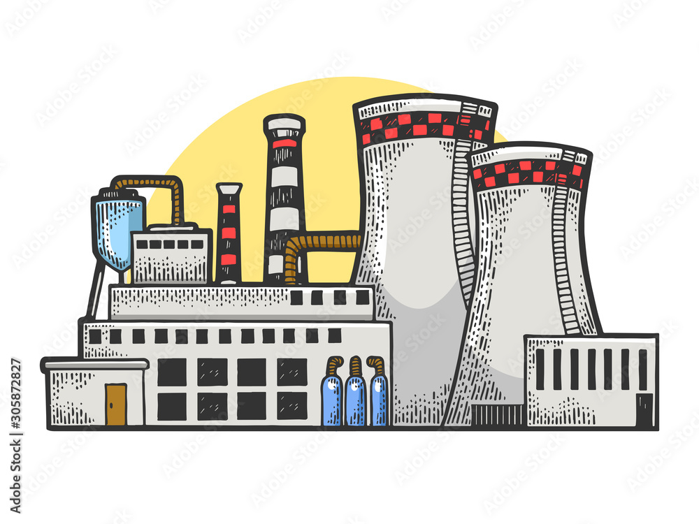 Simple Power Plant Drawing