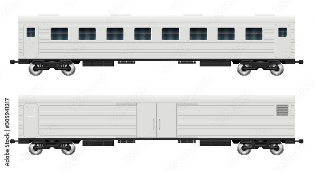 Passenger Train Side View