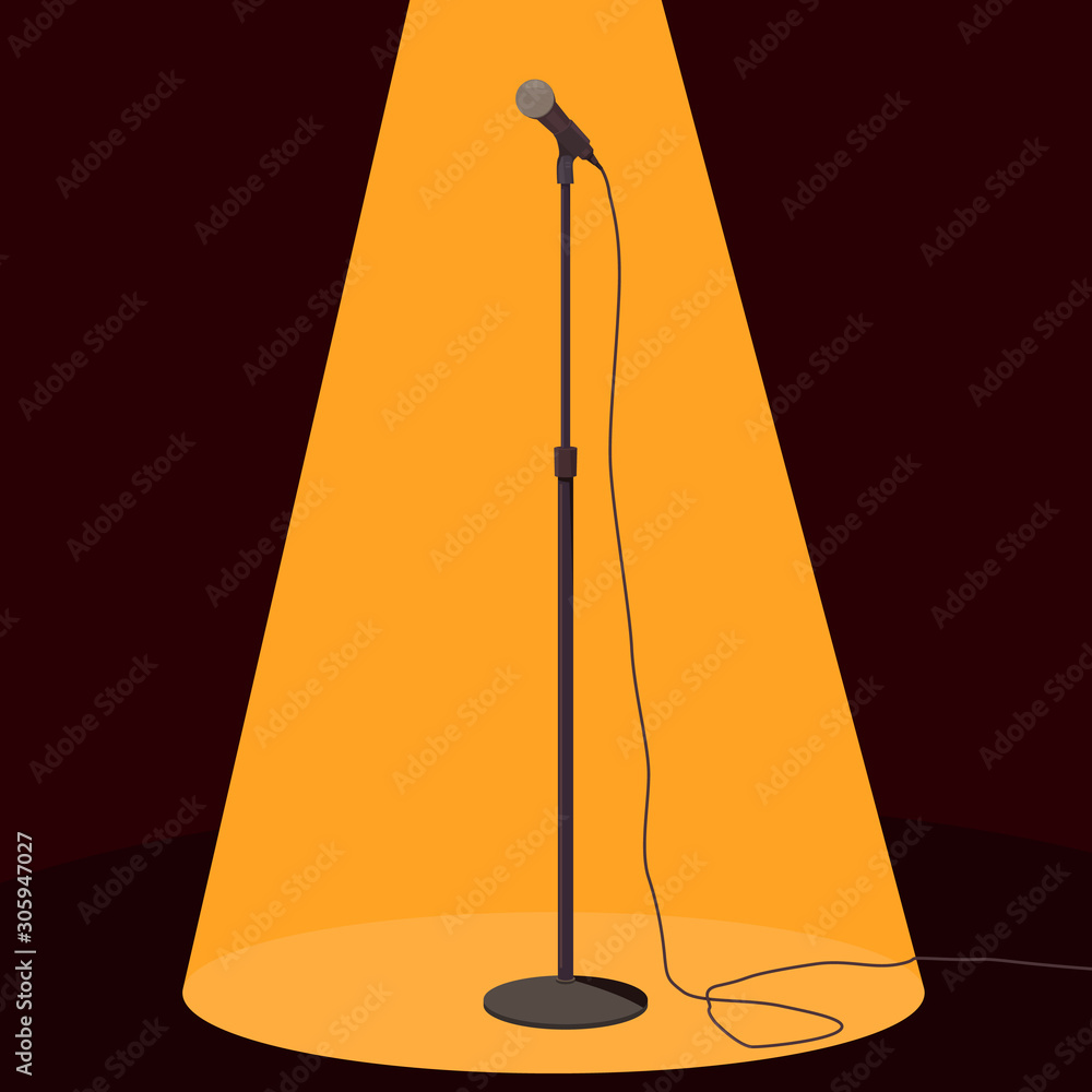 Microphone Stand Spotlight