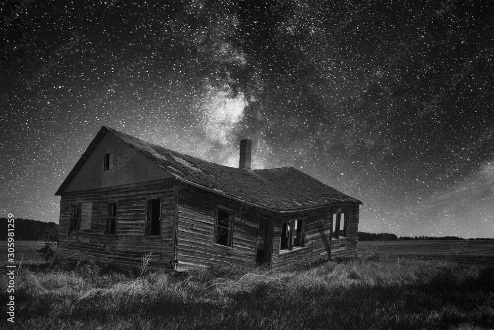 Black And White Night Time Photography