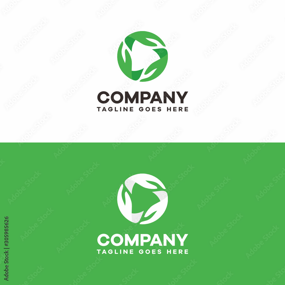 Hands Logo, recycle logo, ecology, green icon Stock Vector | Adobe Stock
