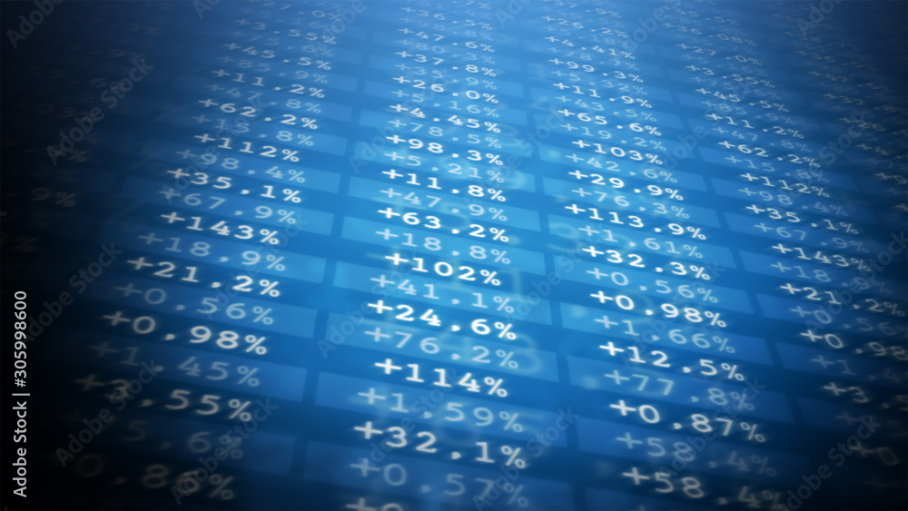 Business Statistics, Market Data And Infographics Layout/ 4k animation ...