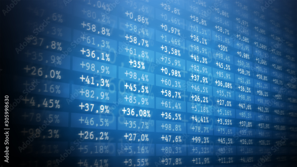 Business Statistics, Market Data And Infographics Layout/ 4k animation ...