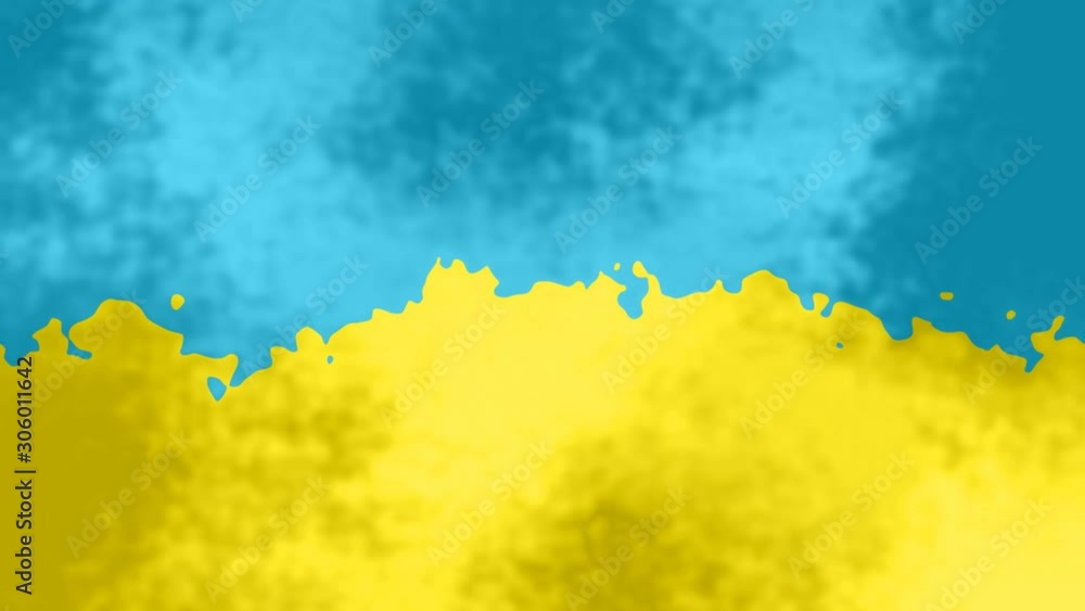 animated background seamless loop video full HD ukrainian flag with ...