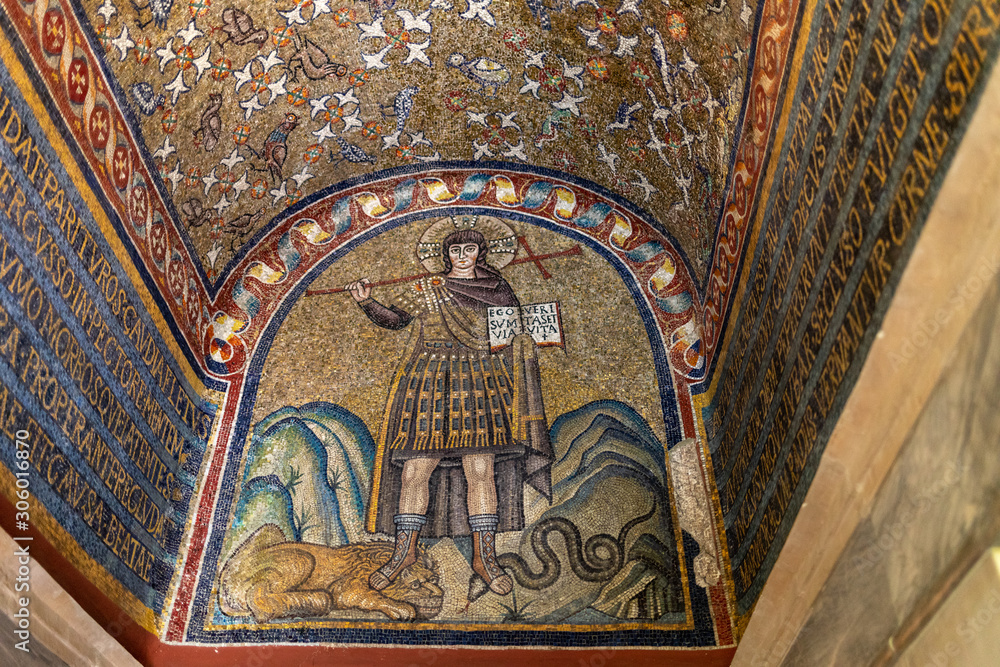 Mosaics of the Chapel of Sant Andrea or Archiepiscopal Chapel in ...