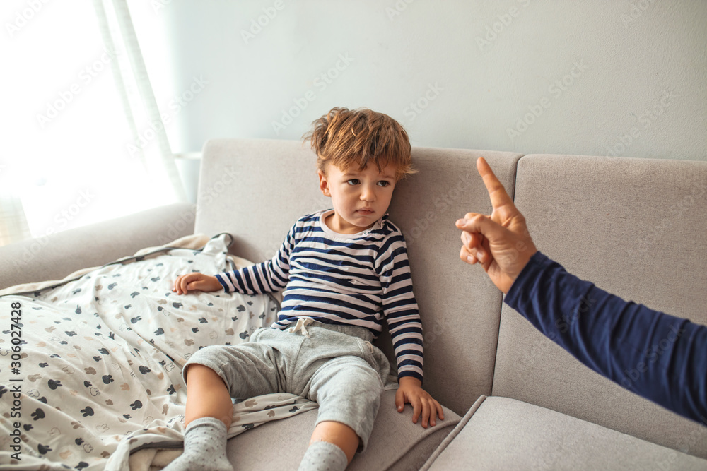 Strict father abuseshis son. Father Shouting At Young son. Angry father ...