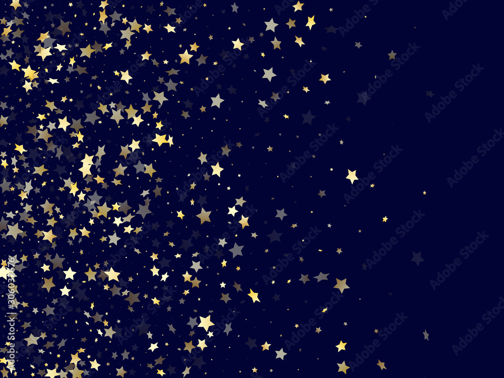 Gold gradient star dust sparkle vector background. Stock Vector | Adobe ...