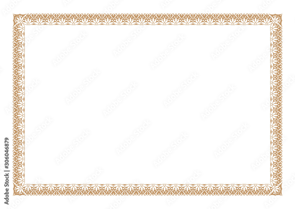 Gold_Border_4 Stock Vector | Adobe Stock