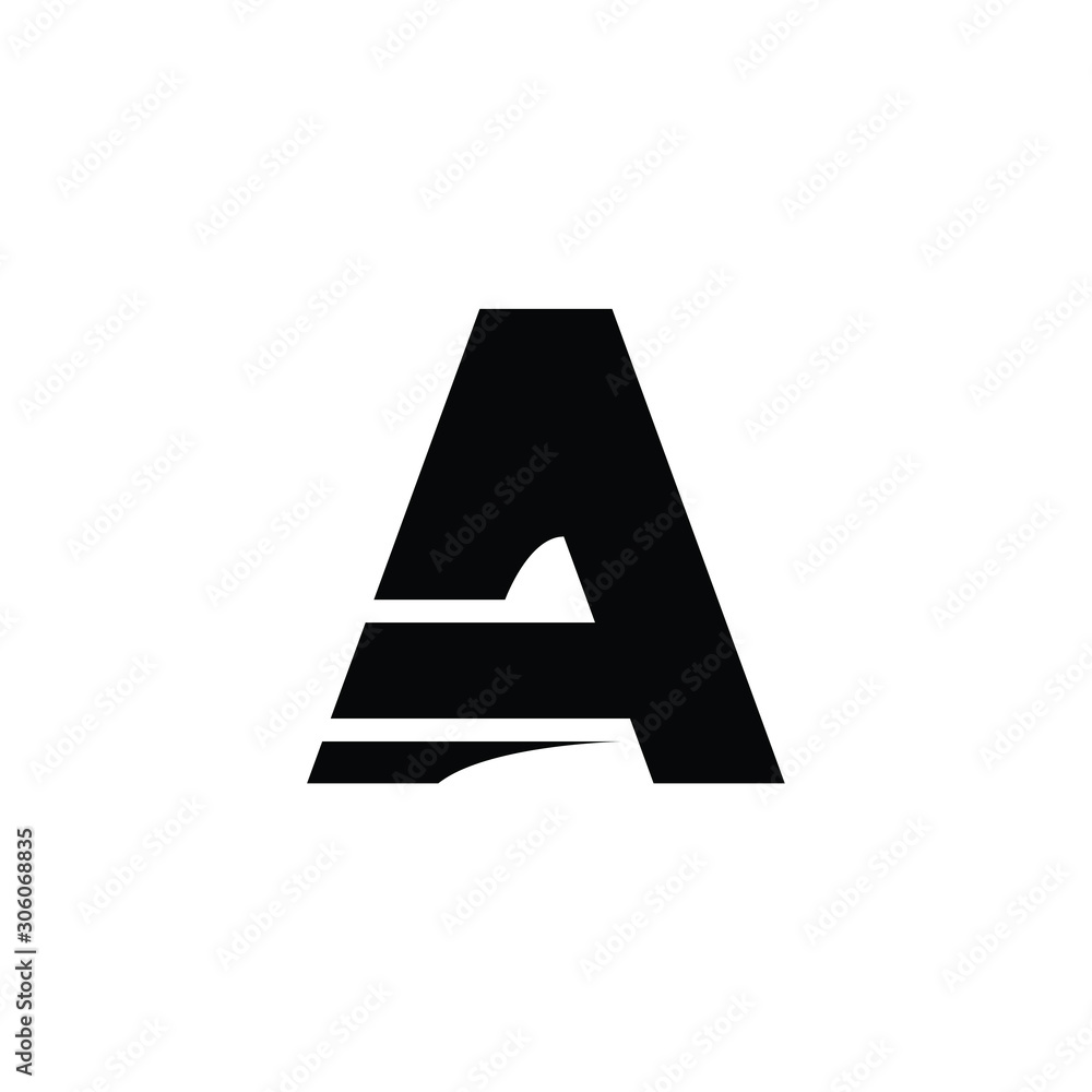 Abstract letter A, Alpha logo design template. Colorful foundation ...