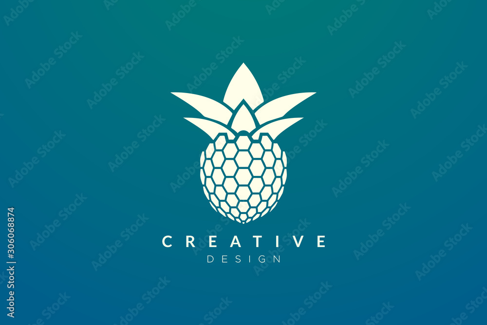 Pineapple design ideas technology style. Modern minimalist and elegant ...