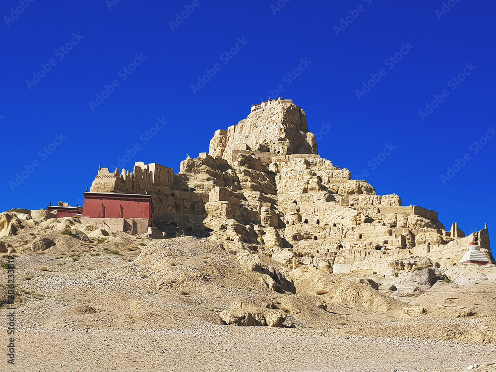 Ancient Tholing Monastery, Tibet. Ruins of ancient capital of Guge ...