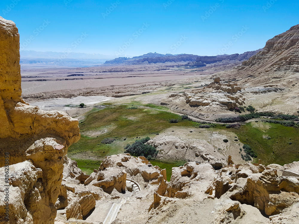 Ancient Tholing Monastery, Tibet. Ruins of ancient capital of Guge ...