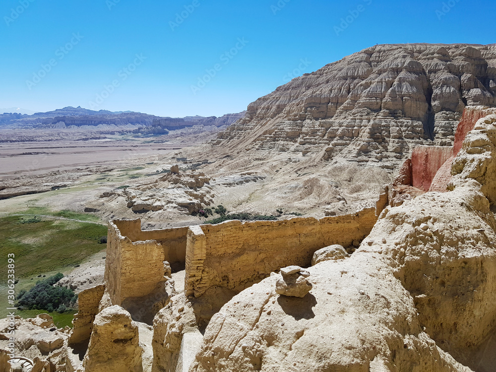 Ancient Tholing Monastery, Tibet. Ruins of ancient capital of Guge ...