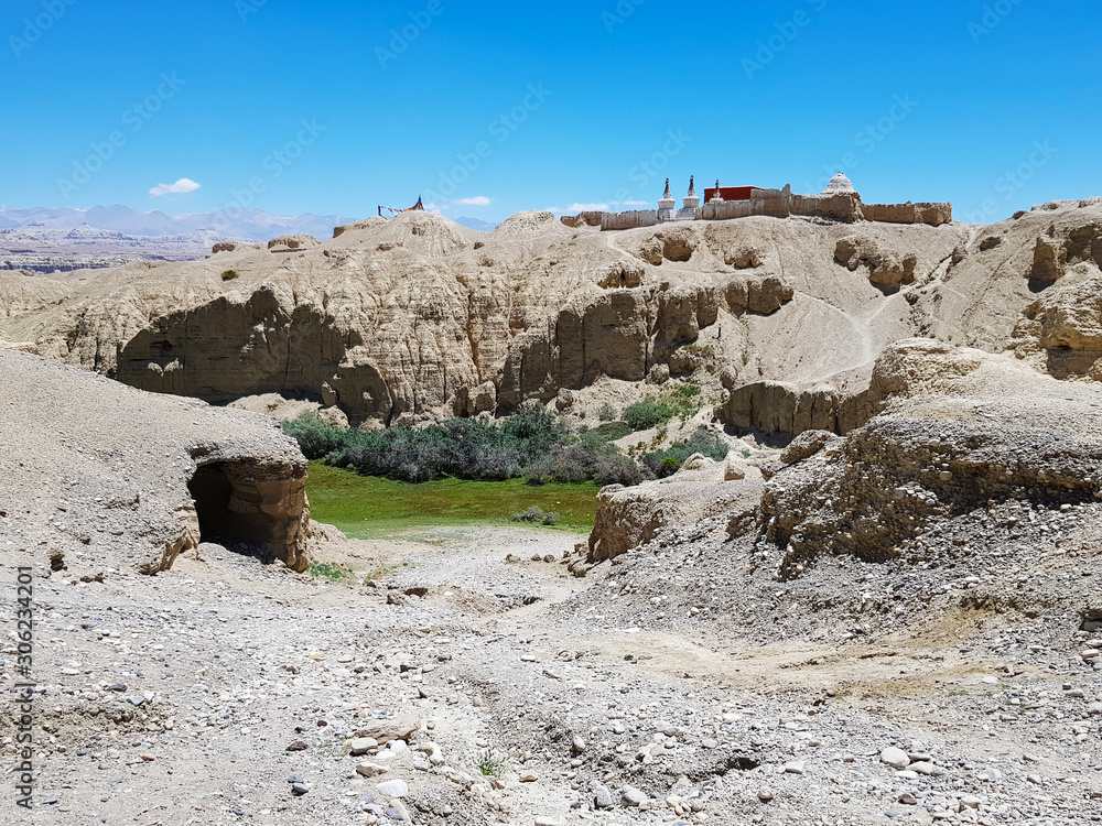 Ancient Tholing Monastery, Tibet. Ruins of ancient capital of Guge ...