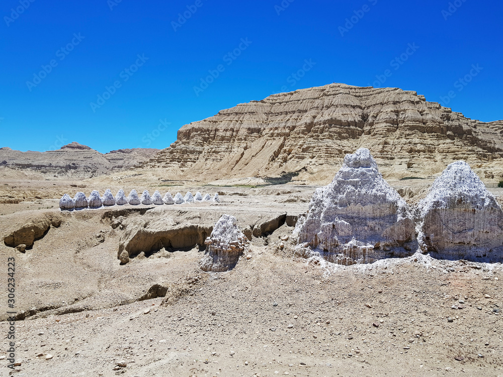 Ancient Tholing Monastery, Tibet. Ruins of ancient capital of Guge ...