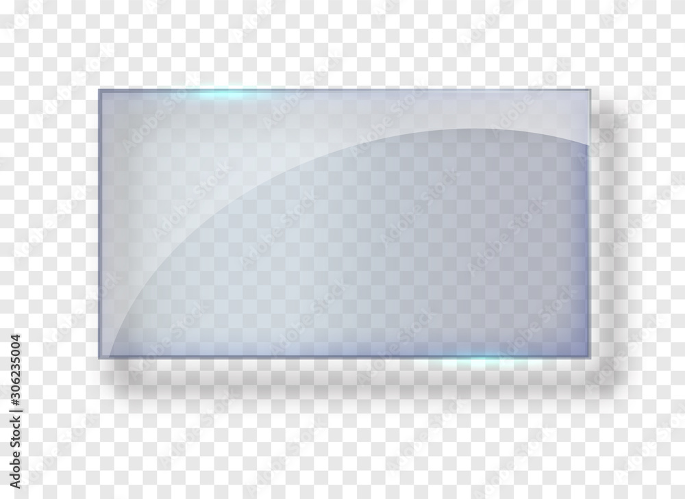 Glass rectangle banner. Great design for any purposes. Vector rectangle ...