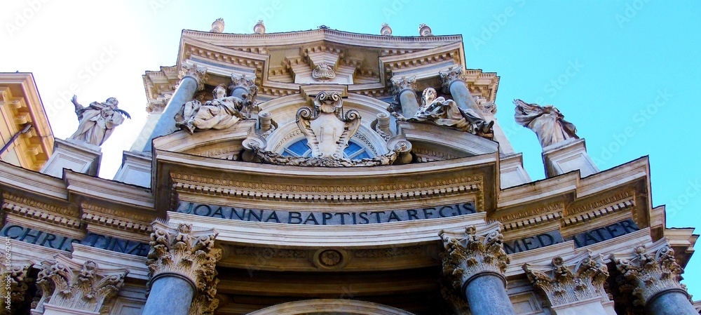 Torino, Italy - 11/28/2019: An amazing photography of the old buildings ...