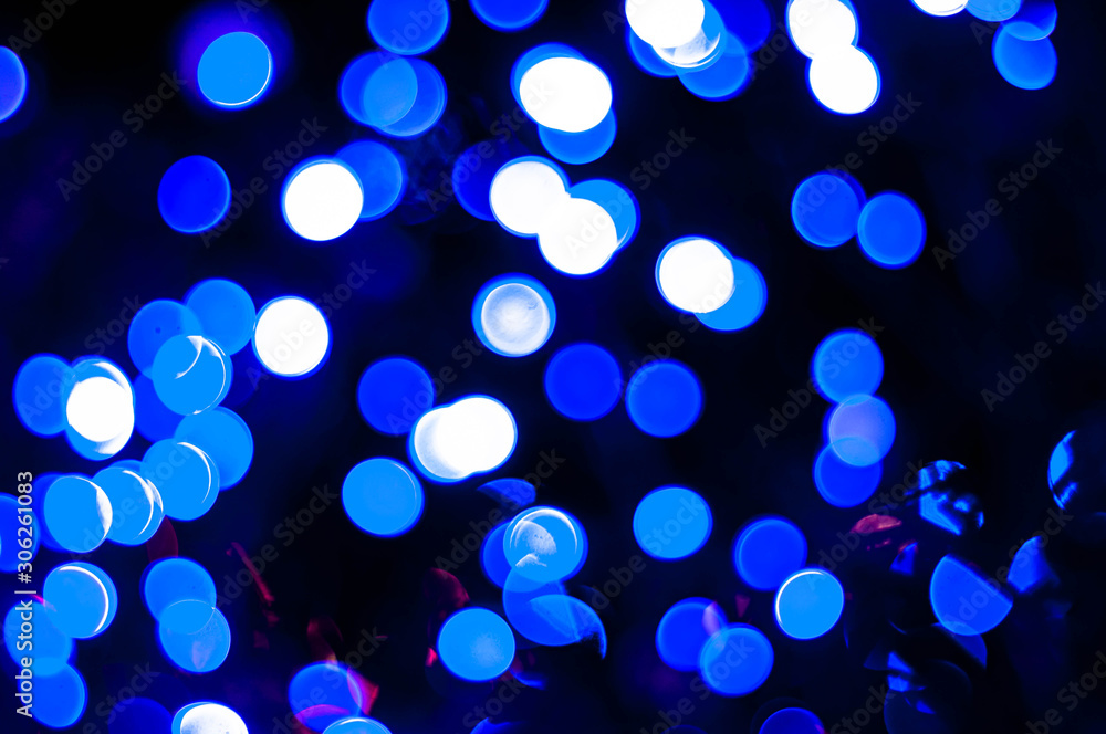 Blue Christmas Lights Wallpaper