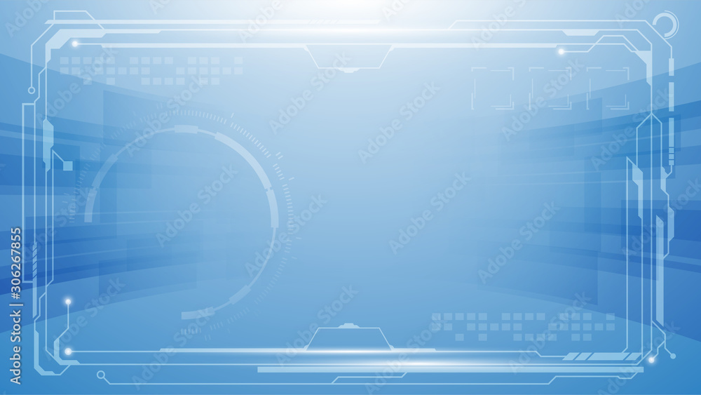 sci fi tech futuristic frame background design concept innovation Stock ...