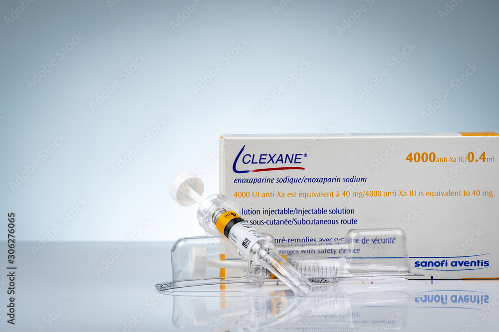 CHONBURI, THAILAND-OCTOBER 11, 2018 : Clexane Syringes solution for ...