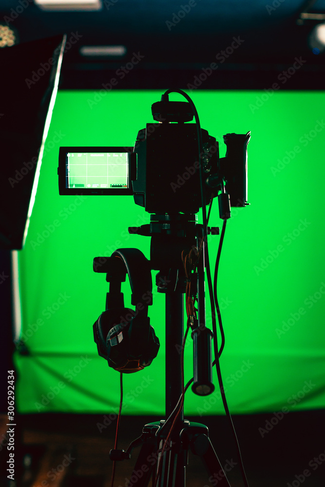 camera green screen chroma Stock Photo | Adobe Stock