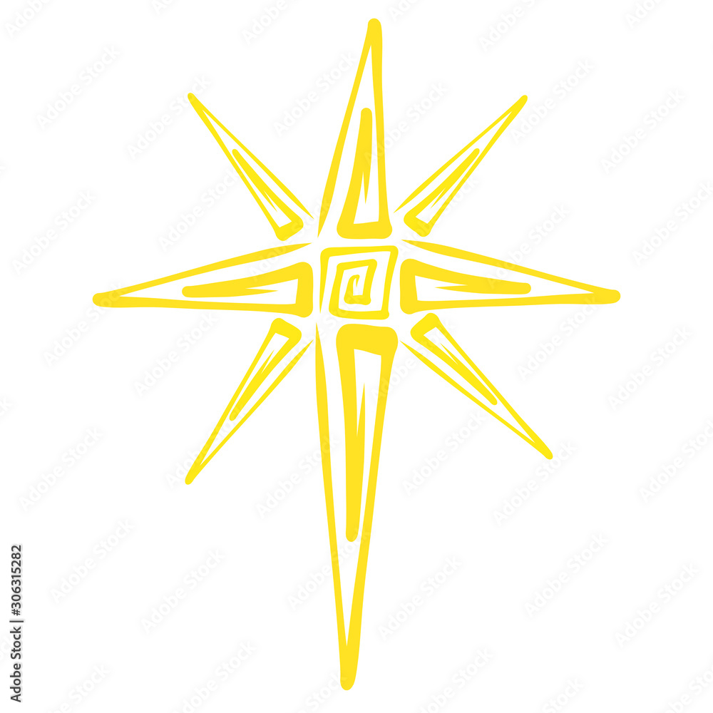 Religious Christmas Star Clipart