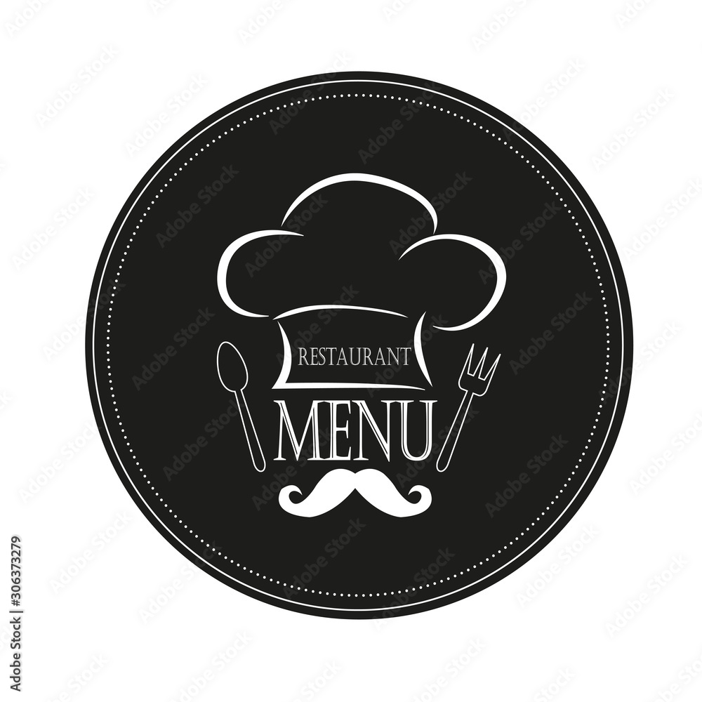 Restaurant menu logo vector illustration Stock Vector | Adobe Stock