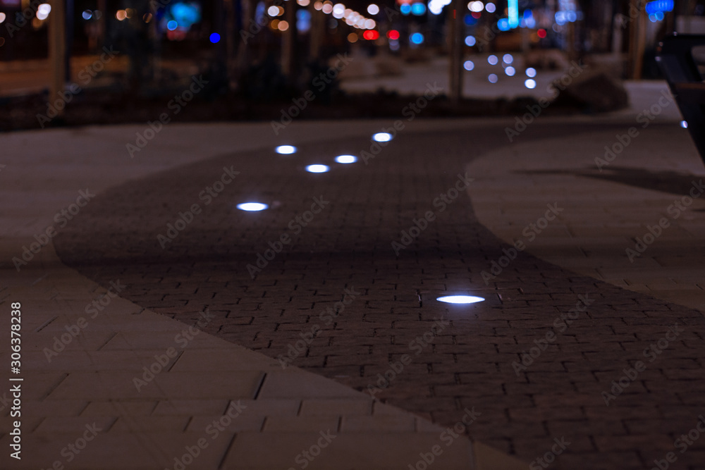 City Night Street Perspective