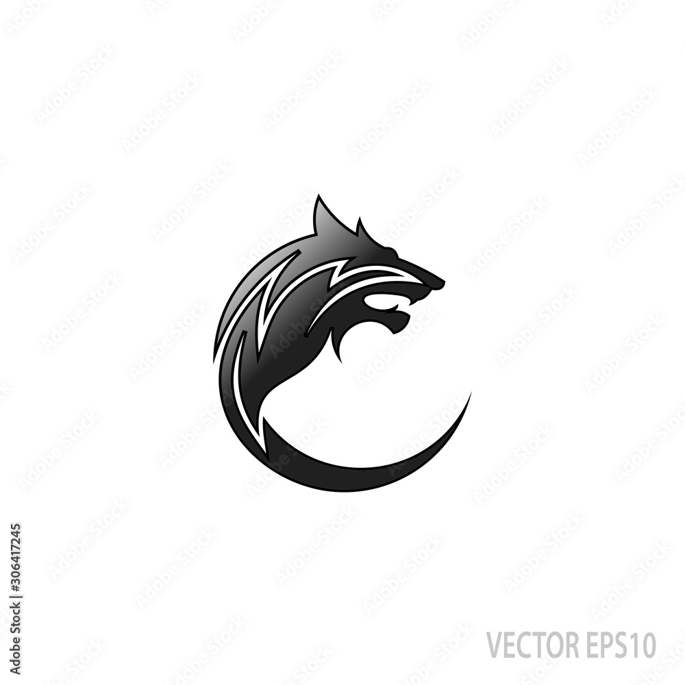 Wolf Head Symbol Tattoo