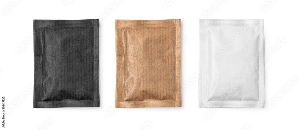 Small sugar packets isolated Stock Photo | Adobe Stock