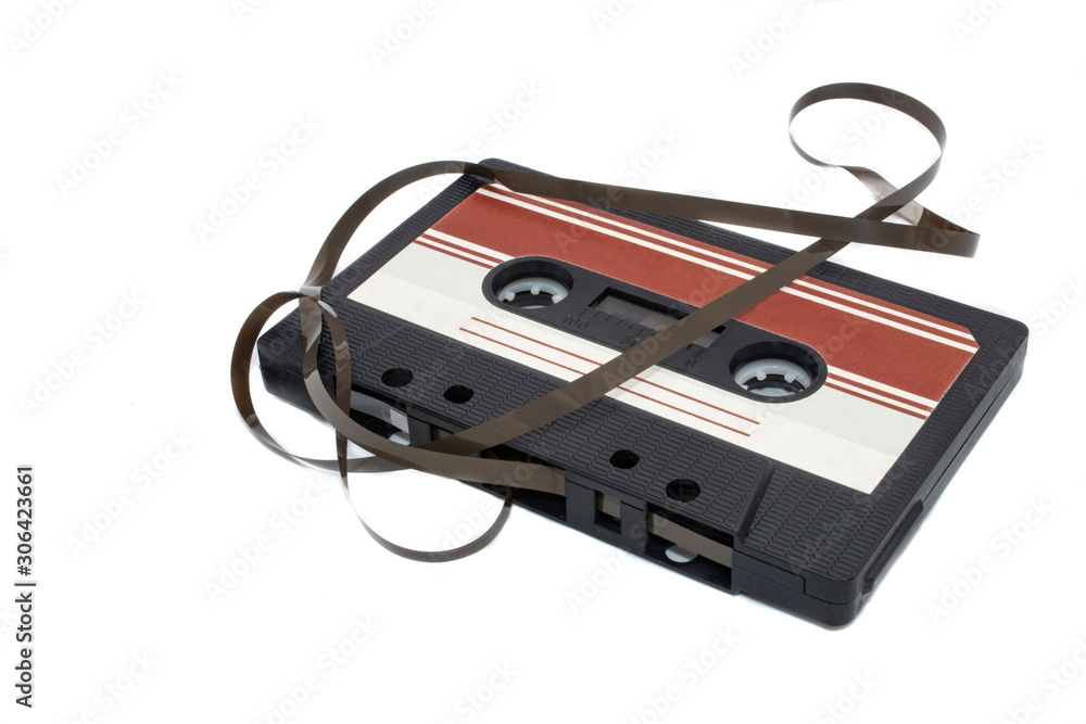 Compact cassette for tape recorder manufactured in the USSR Stock Photo ...
