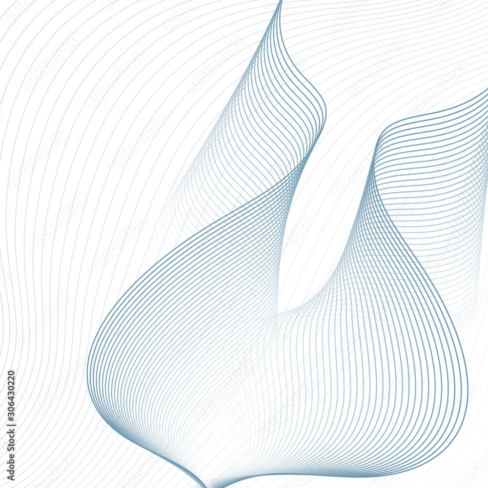 Abstract line art design element. Round intricate shape. Vector ...