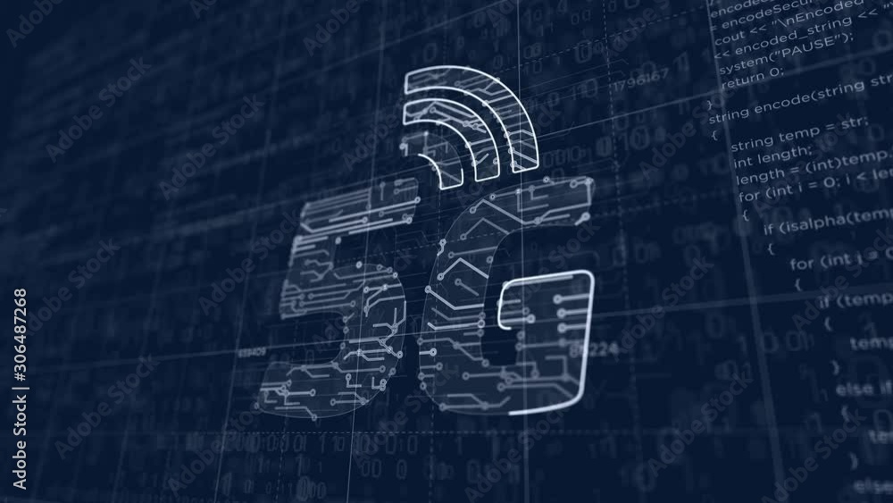 5g mobile network project creating. Abstract concept of IOT, connection ...
