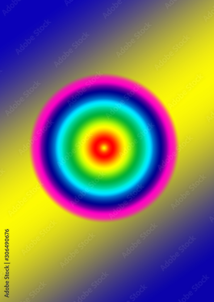 Attractive radial gradient pattern using RGB colours Stock Illustration ...
