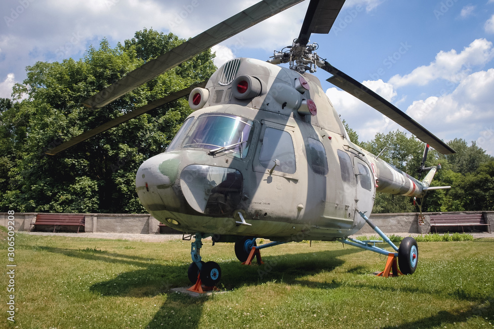 Warsaw, Poland - June 19, 2006: Mil Mi-2 helicopter at open air ...