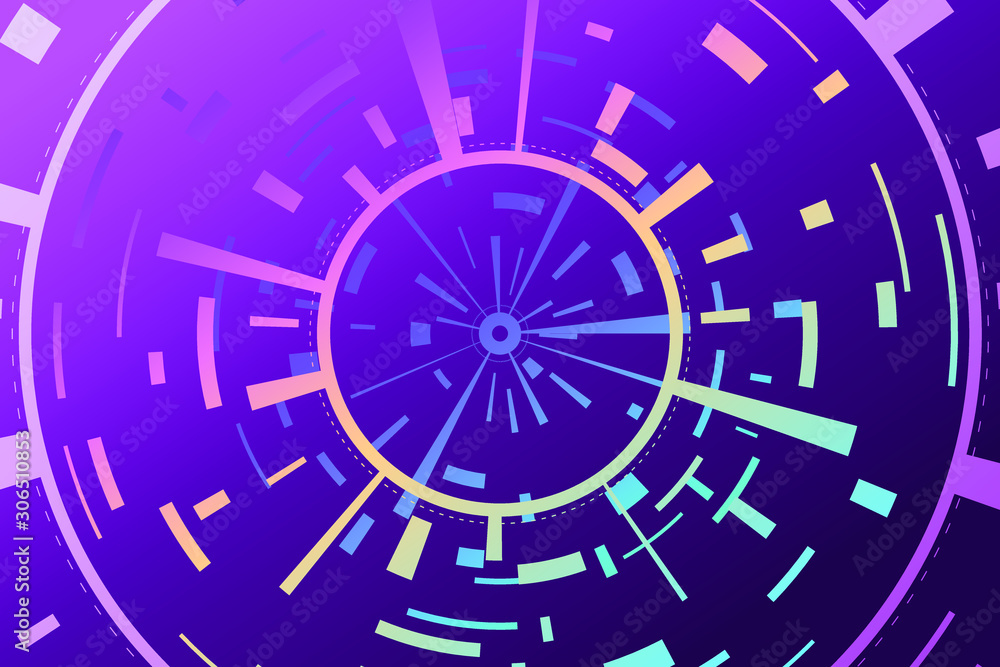 Abstract futuristic electronic circuit technology background. Brochure ...