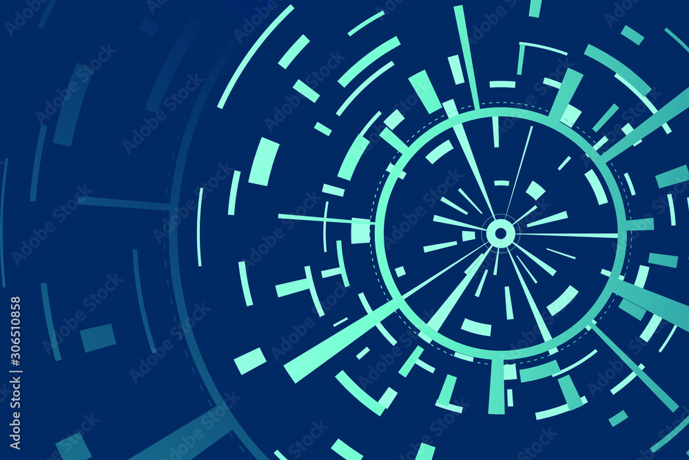 Abstract futuristic electronic circuit technology background. Brochure ...