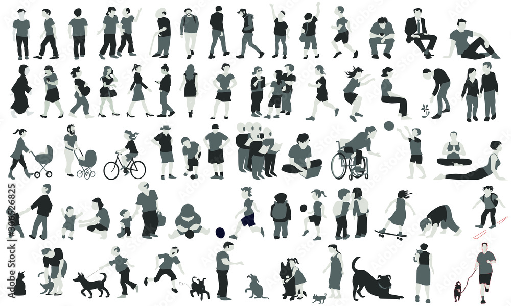 Vector humans Stock Vector | Adobe Stock