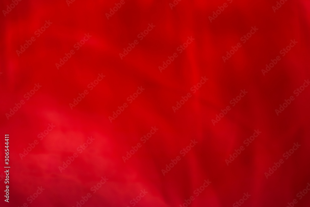 Red abstract art background, silk texture and wave lines in motion for ...