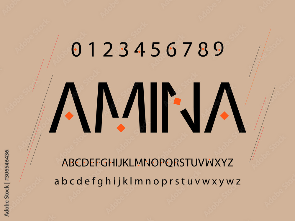Elegant alphabet letters serif font and number. Classic Lettering ...