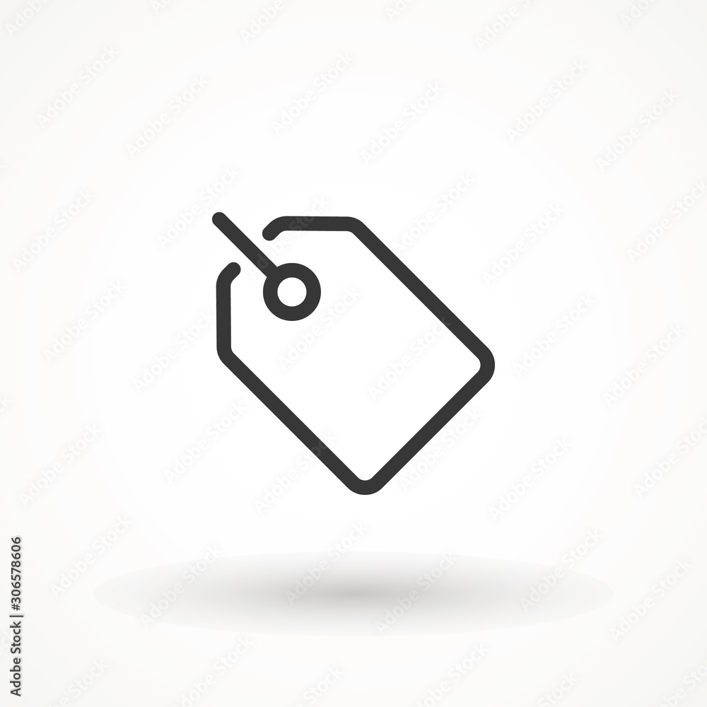Price tag icon. Sale Label Price Tag Icon Pictogram Isolated Vector ...