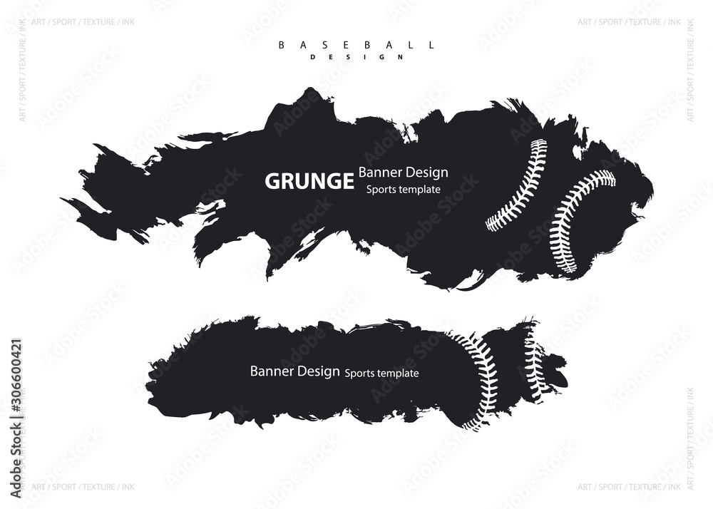 Grunge design for baseball. Abstract black sports backgrounds for text ...