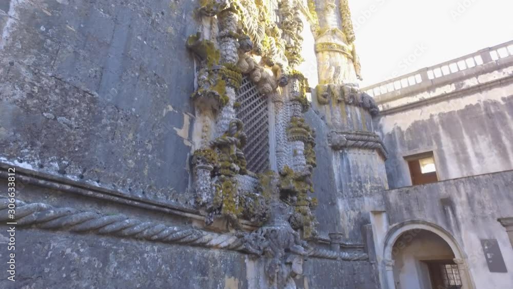 famous manueline window from templar knights castle and convent of ...
