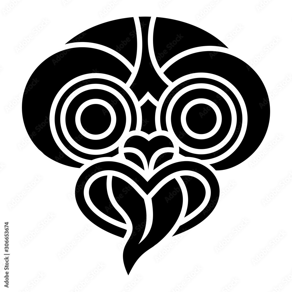 Hei-tiki icon, an ornamental pendant of the Māori of New Zealand ...