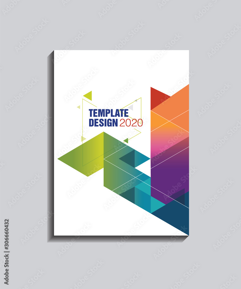Business cover page design template. Abstract design ready for print ...