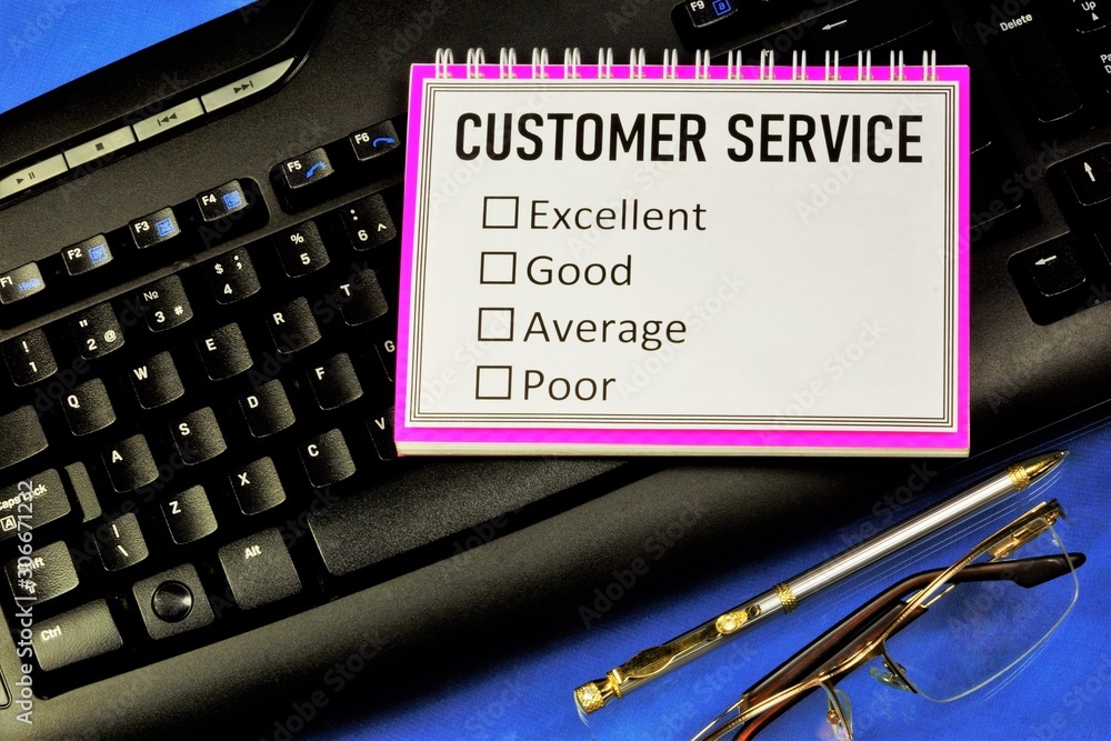 Customer service, survey and examination of service quality. Options ...