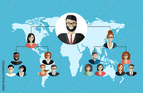 Organizational chart corporate business hierarchy ,people structure ...