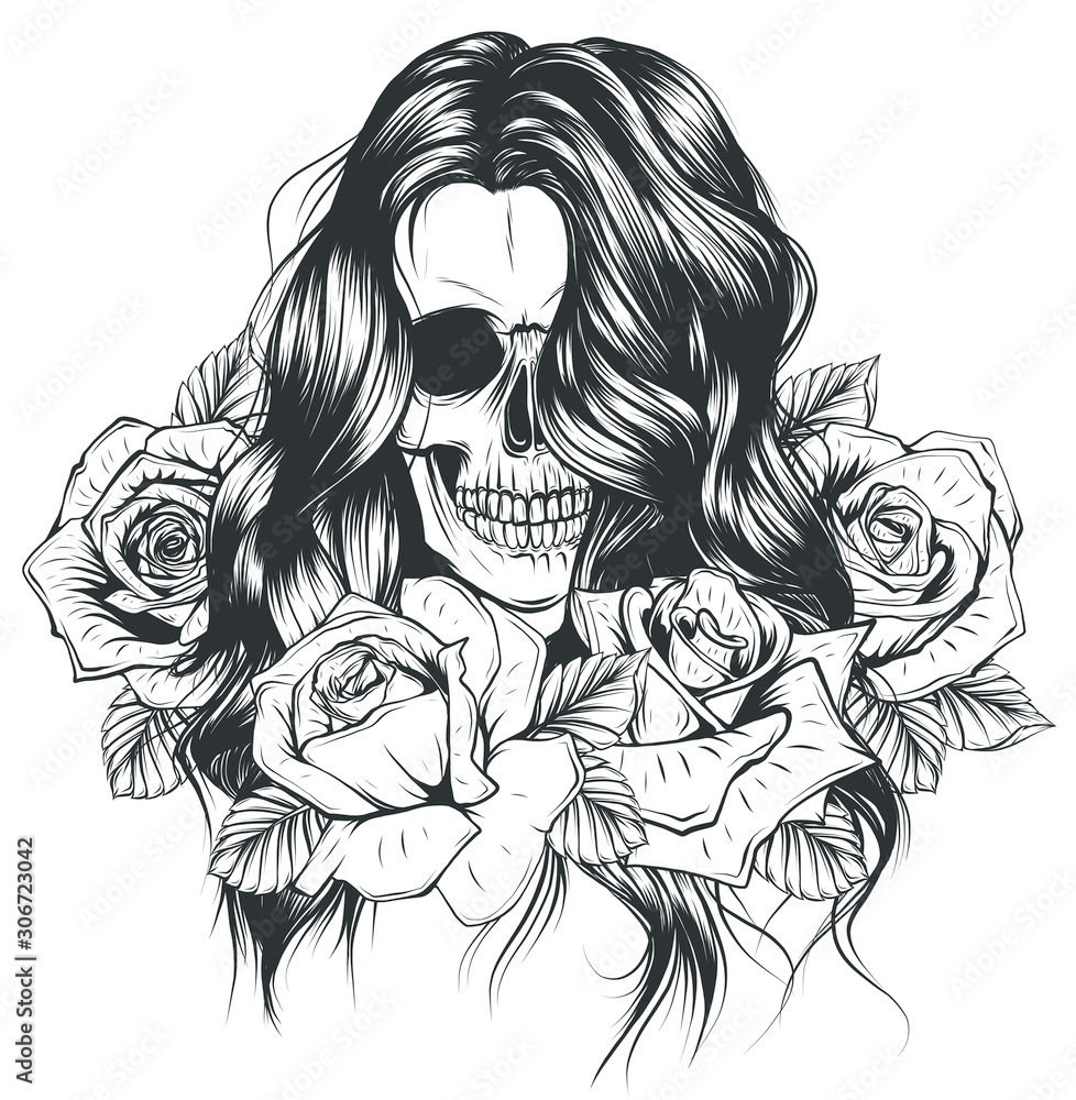 Girl Skeleton Sketch
