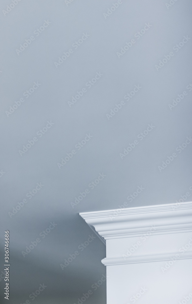 Molding on ceiling detail, interior design and architectural abstract ...
